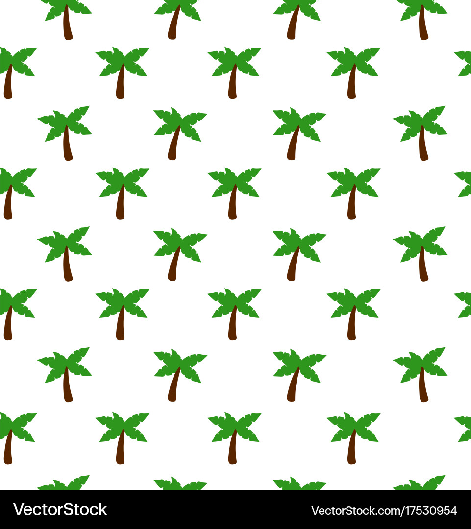 Black palm seamless pattern Royalty Free Vector Image