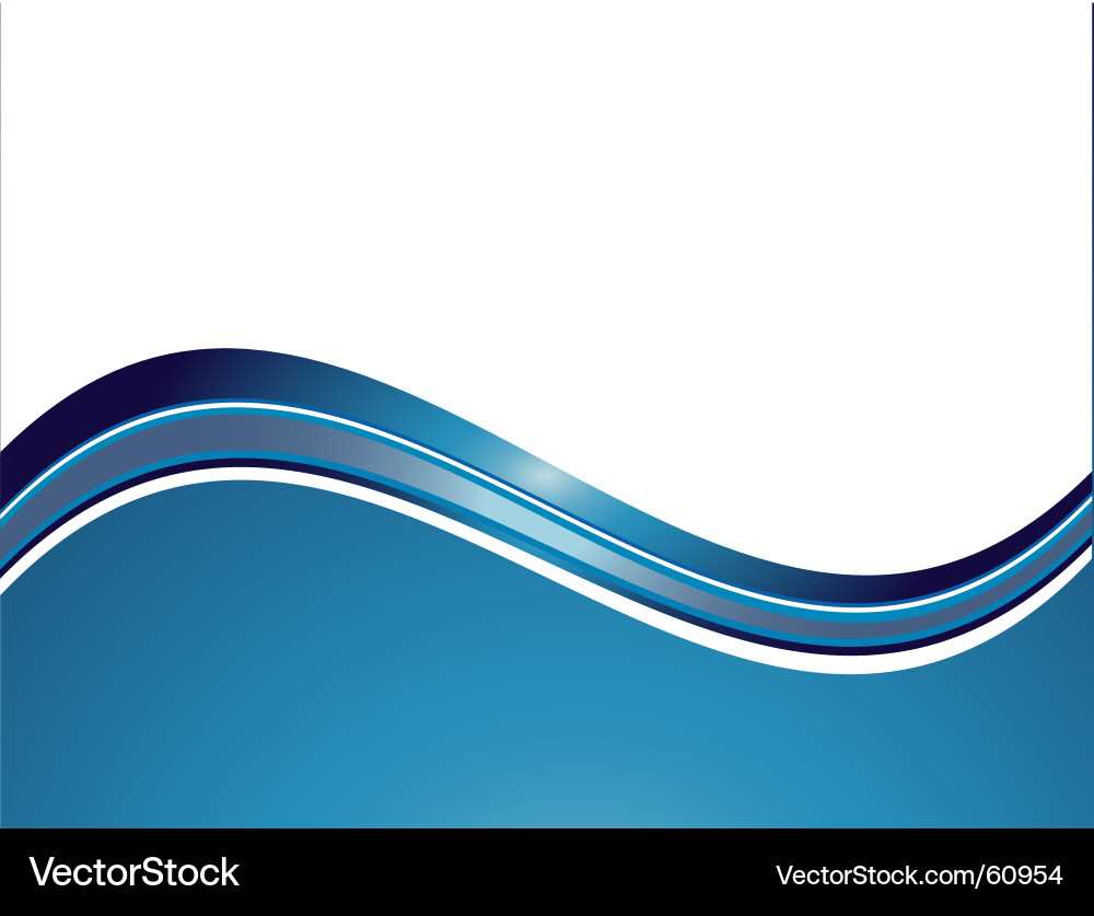 Blue wave Royalty Free Vector Image - VectorStock