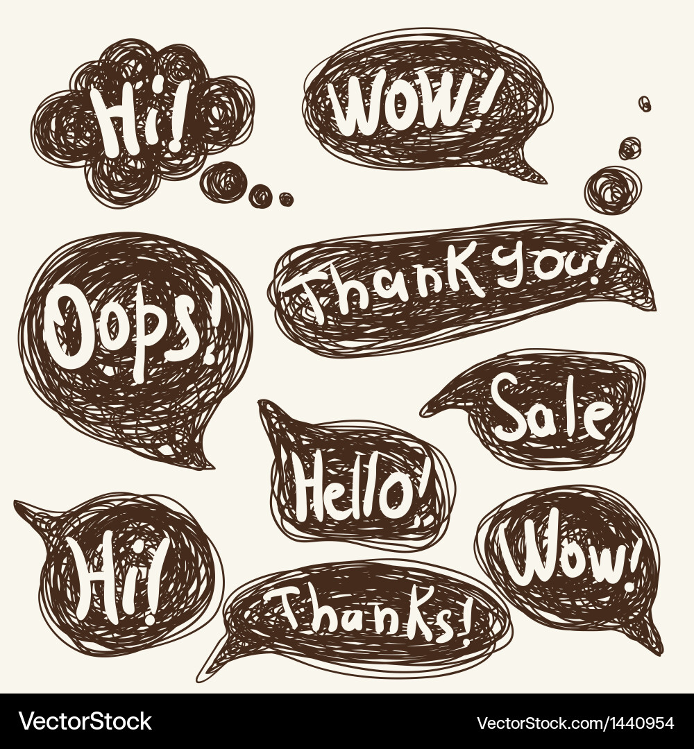 Comics Dialog Blasen Lizenzfreies Vektorbild