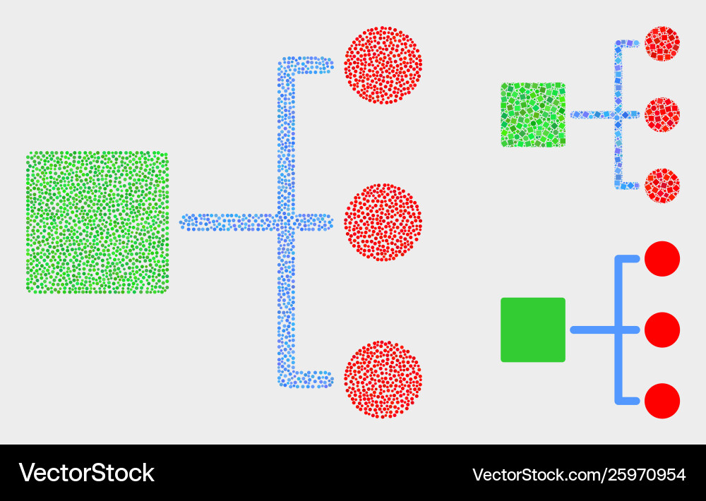 Dot hierarchy icons Royalty Free Vector Image - VectorStock