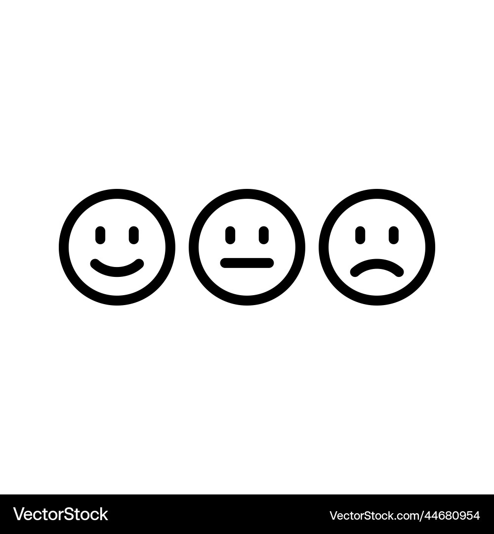 Happy Neutral Sad Vector Images (over 1,000)