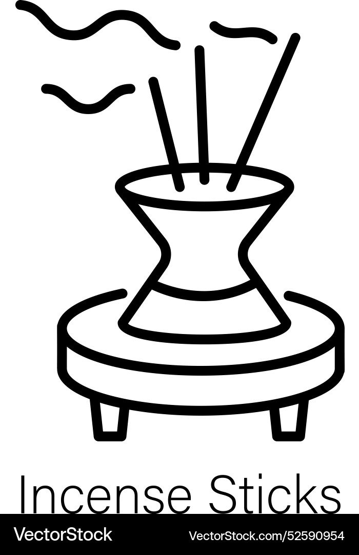 Incense sticks Royalty Free Vector Image - VectorStock