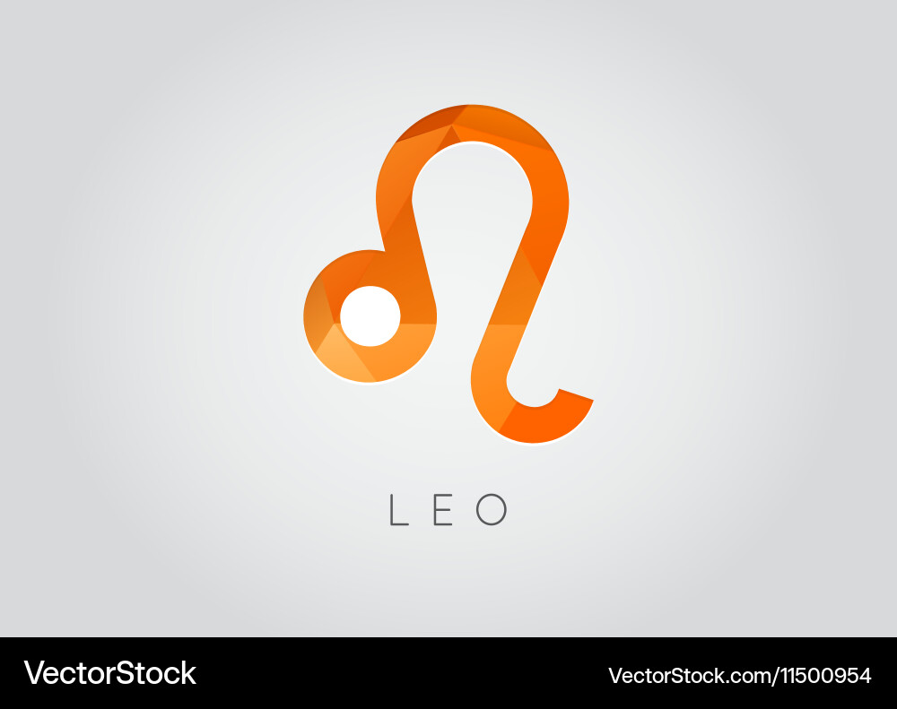 Leo constellation detailed stylish zodiac icon Vector Image