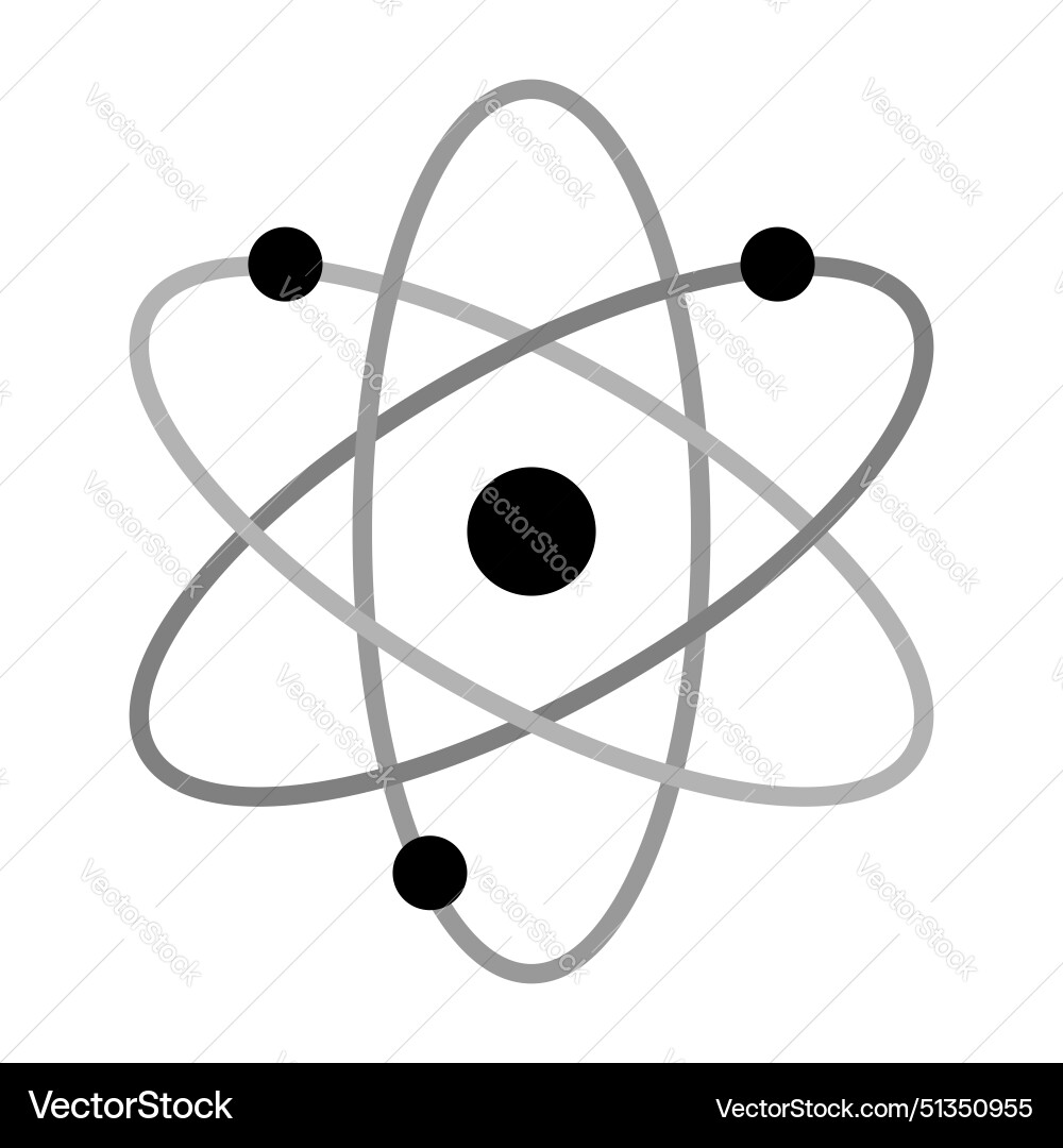 Atom icon clip art Royalty Free Vector Image - VectorStock