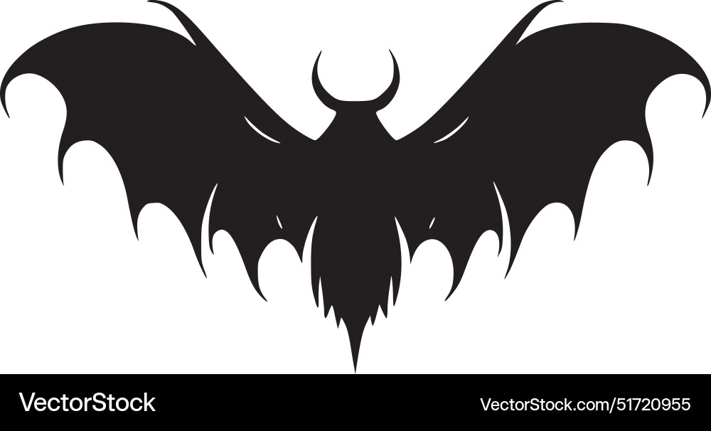Bat - black and white isolated icon Royalty Free Vector