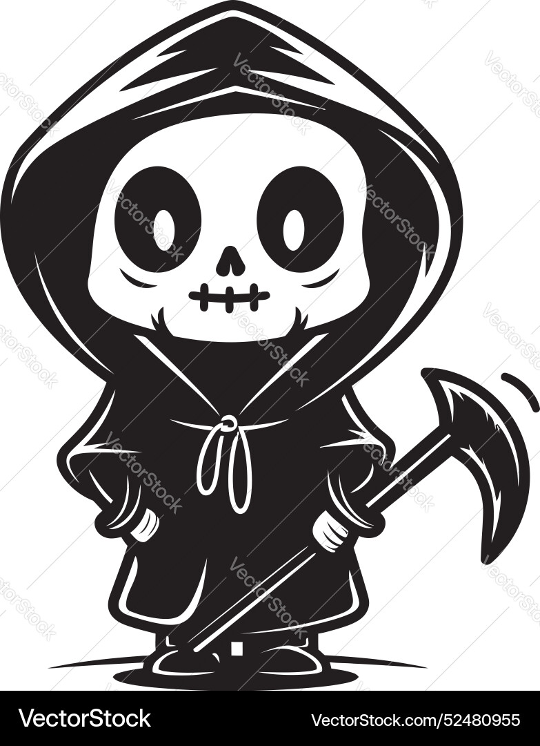 Darling doombringer cute grim ripper emblem tiny Vector Image