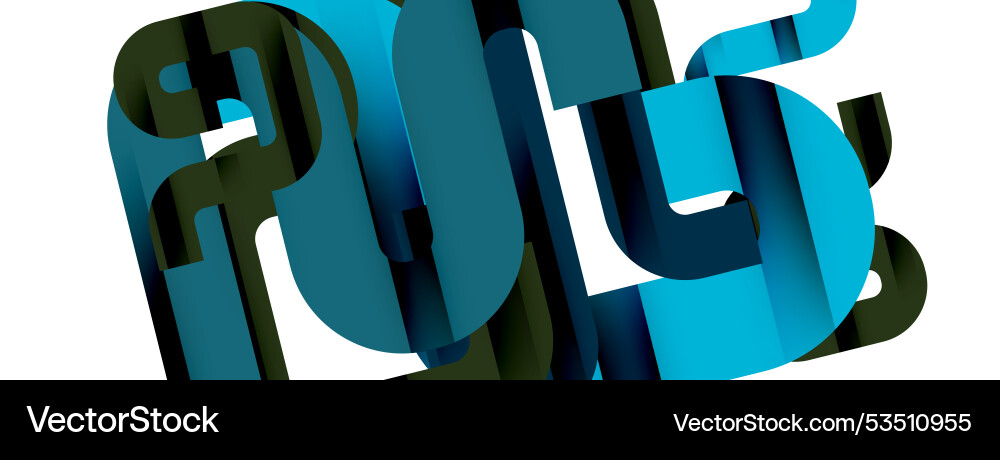 Lines abstract letter style design background Vector Image