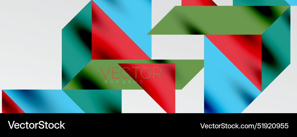 Tech minimal overlapping triangle shapes elements Vector Image