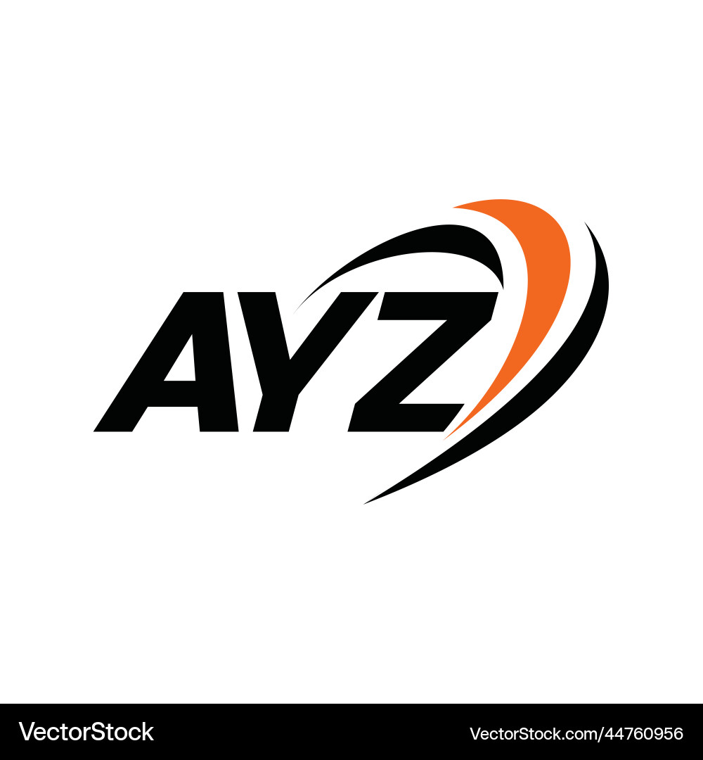Ayz monogram logo Royalty Free Vector Image - VectorStock
