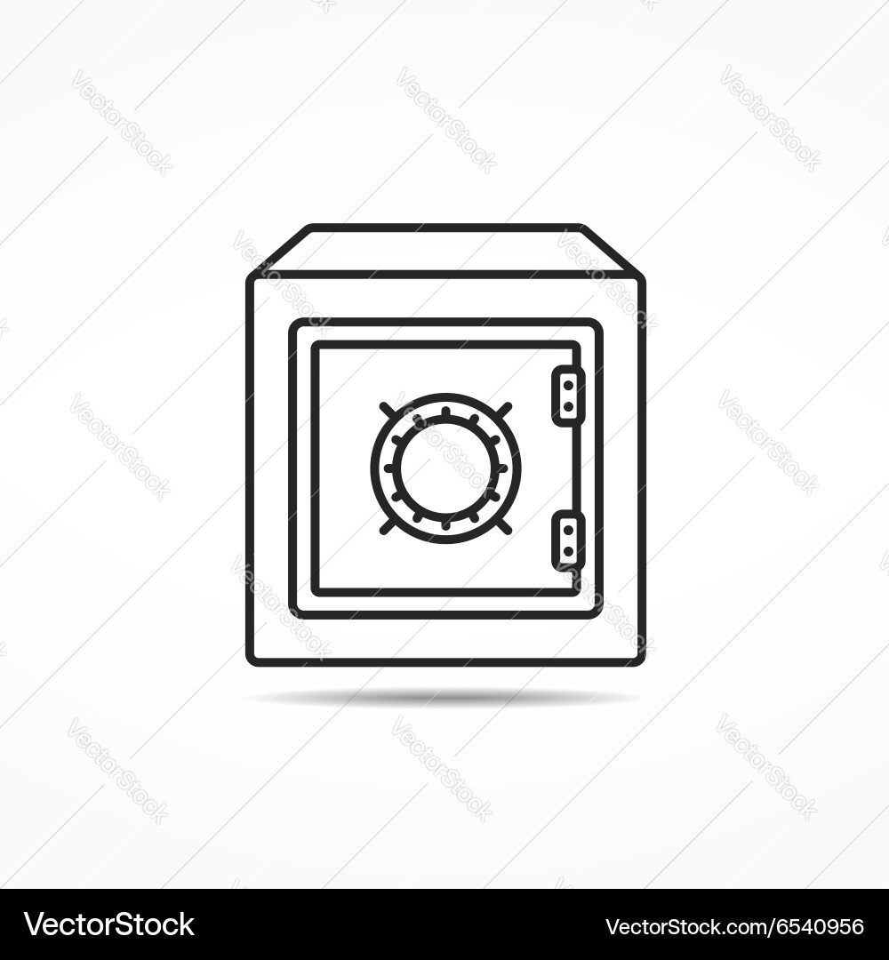 Lock Safe Icon - Security Symbol Royalty Free Vector Image