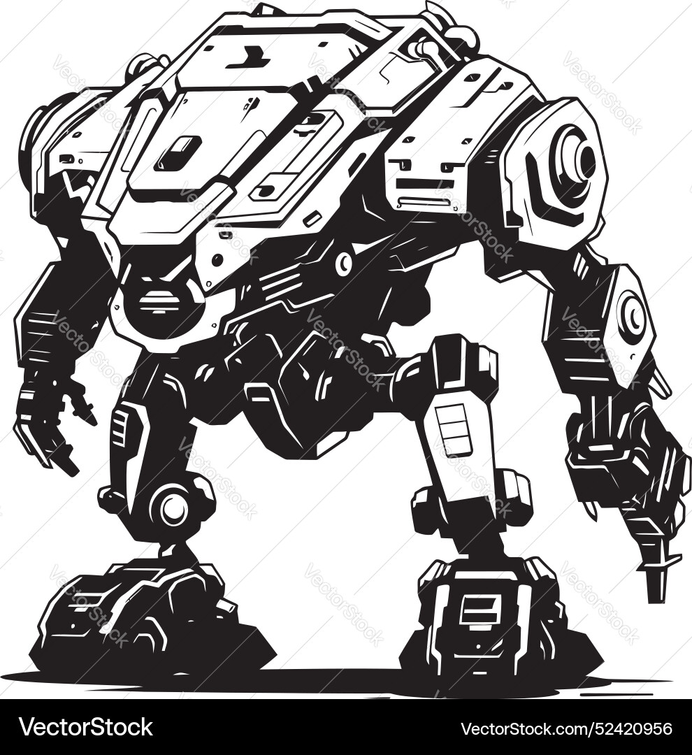 Metallic sentinel black logo design warrior Vector Image