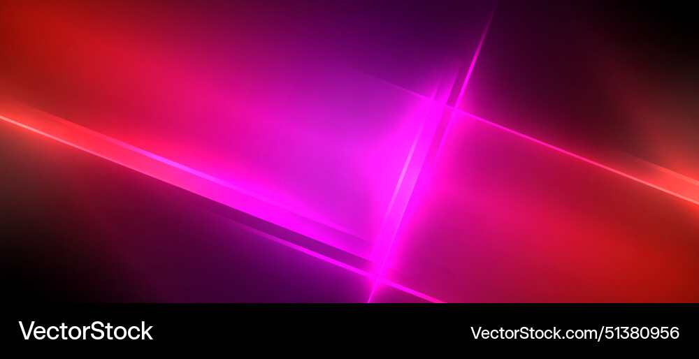 Neon dynamic diagonal light rays background Vector Image