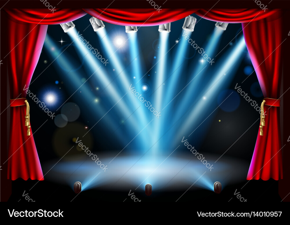 Centre stage background Royalty Free Vector Image