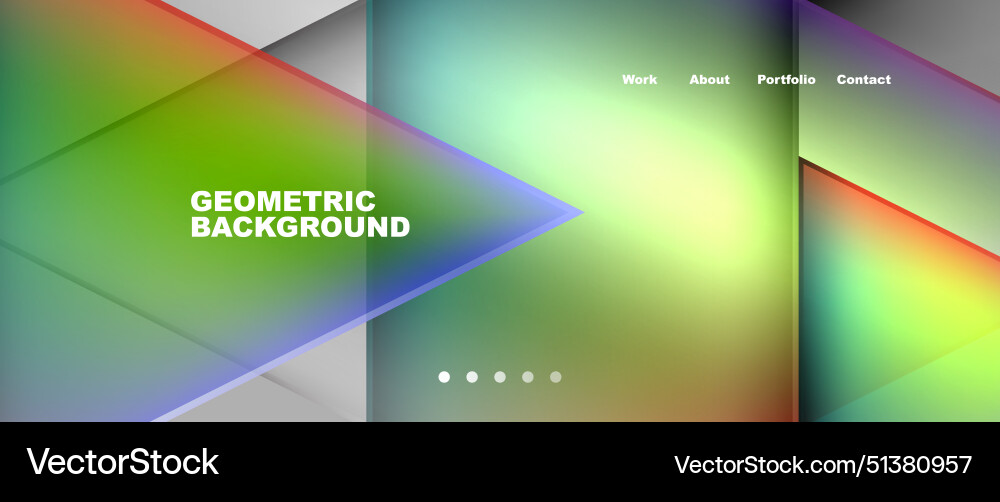 Flowing bright neon gradients geometric abstract Vector Image