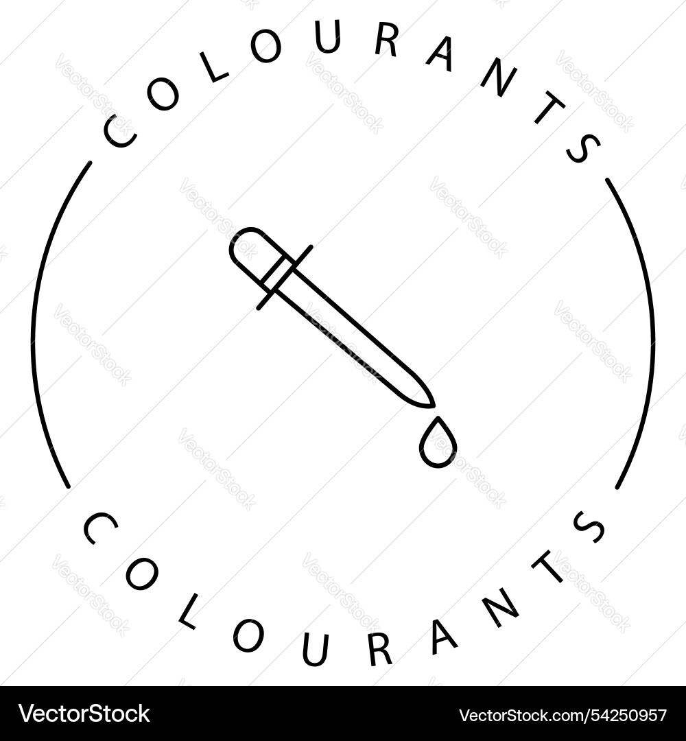 Green colorants eco dye icon design Royalty Free Vector