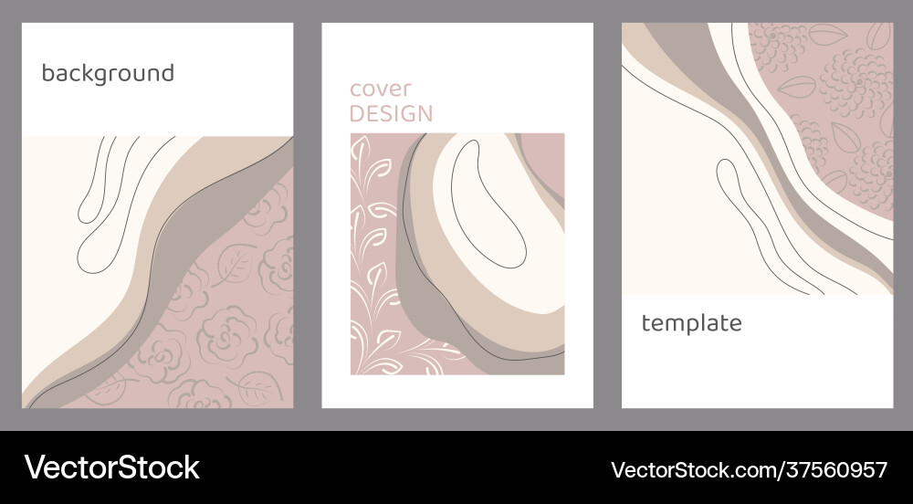 Minimalist Background Templates Royalty Free Vector Image