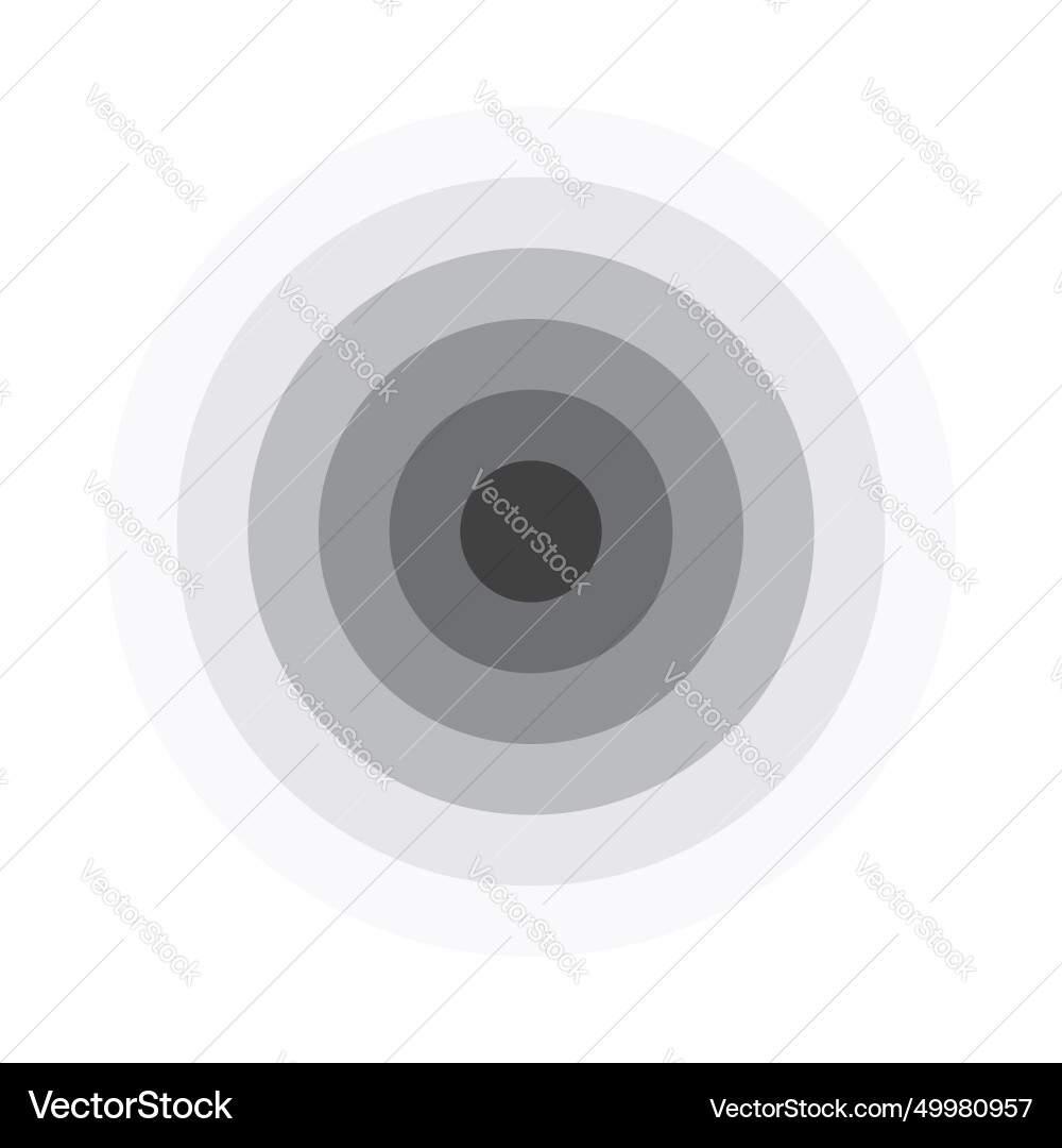 Radiating Circles Royalty Free Vector Image - VectorStock