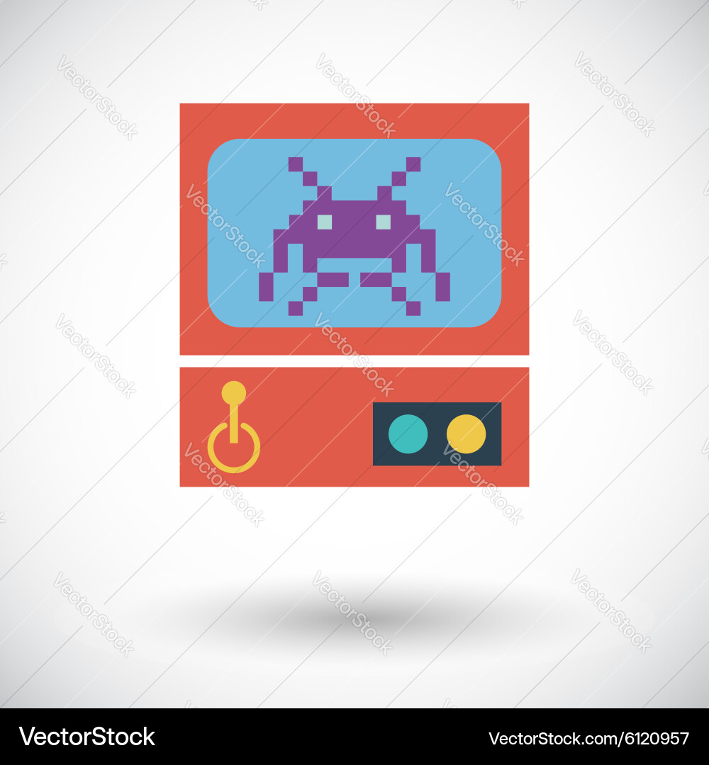 Retro arcade machine Royalty Free Vector Image