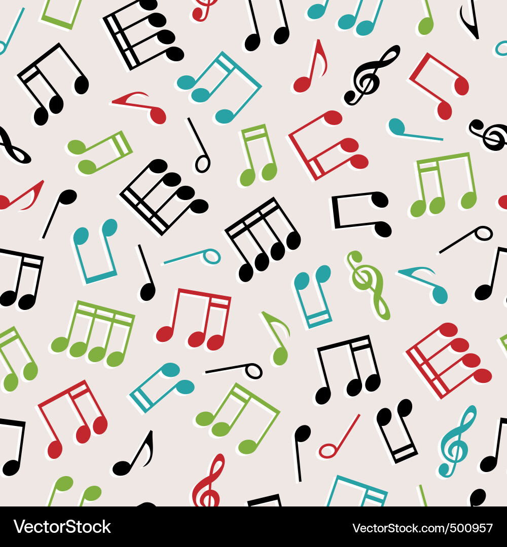 Seamless music Royalty Free Vector Image - VectorStock