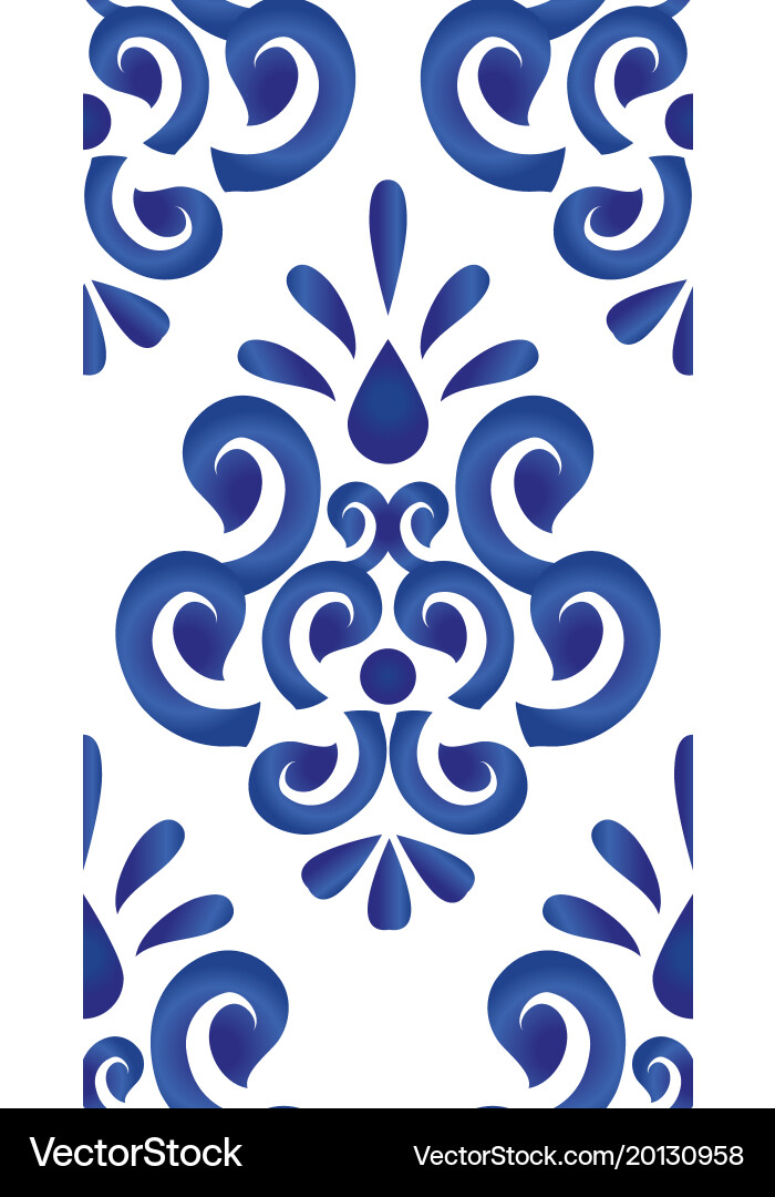 Blue and white pattern Royalty Free Vector Image