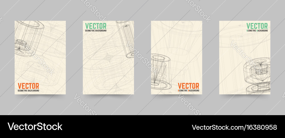 Brochure technology cover template Royalty Free Vector Image