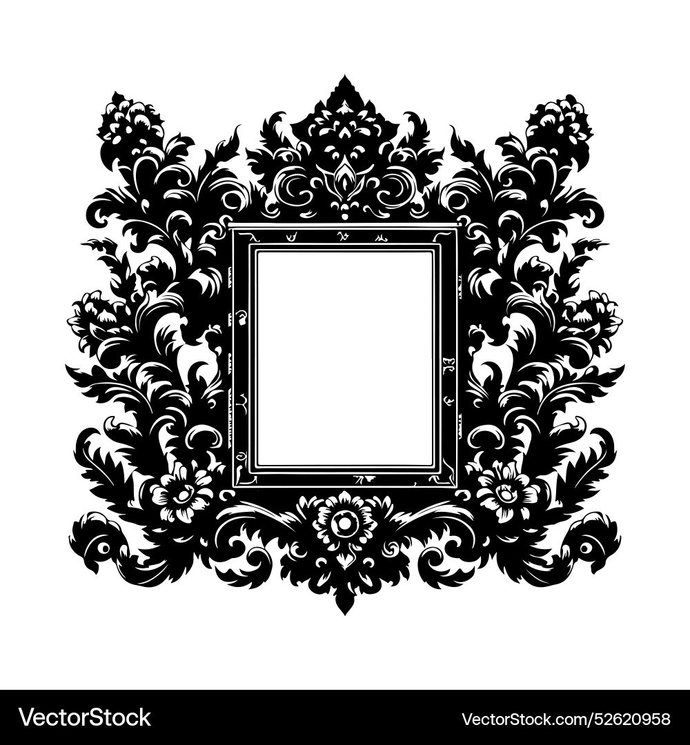 Frame silhouette Royalty Free Vector Image - VectorStock