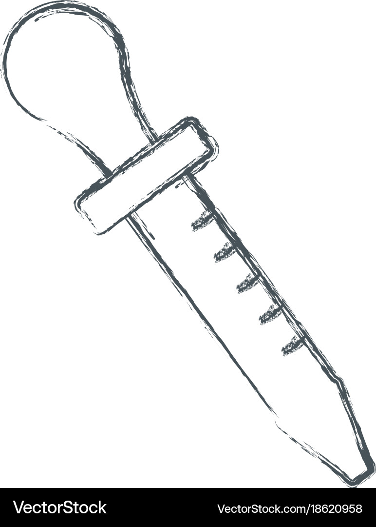 Lab dropper tube Royalty Free Vector Image - VectorStock