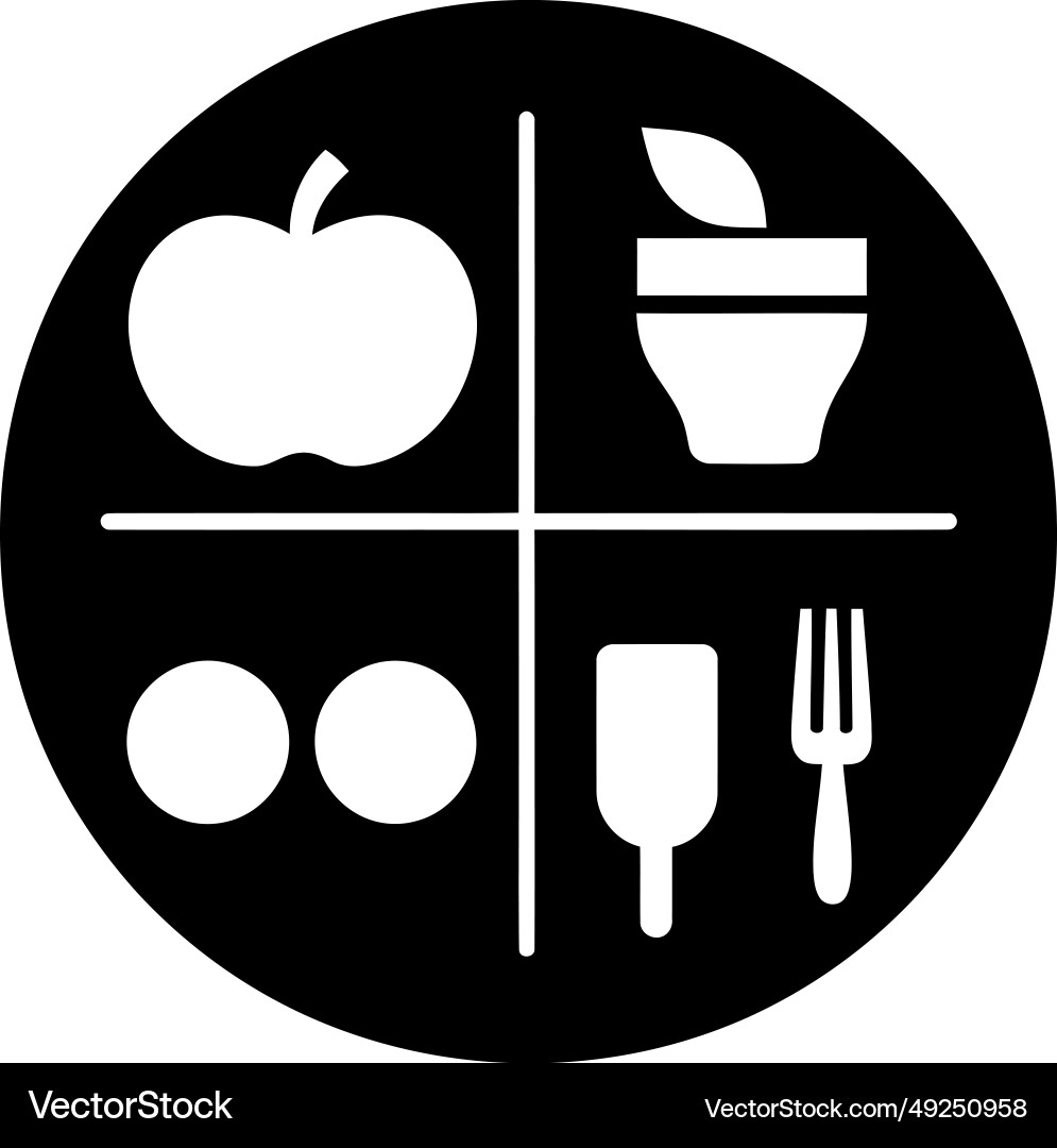 Nutrition plan icon Royalty Free Vector Image - VectorStock