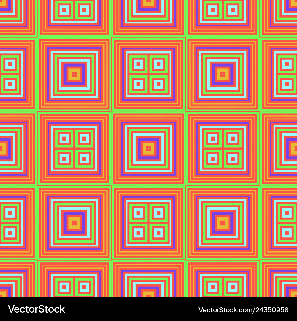 Vibrant squares seamless pattern Royalty Free Vector Image
