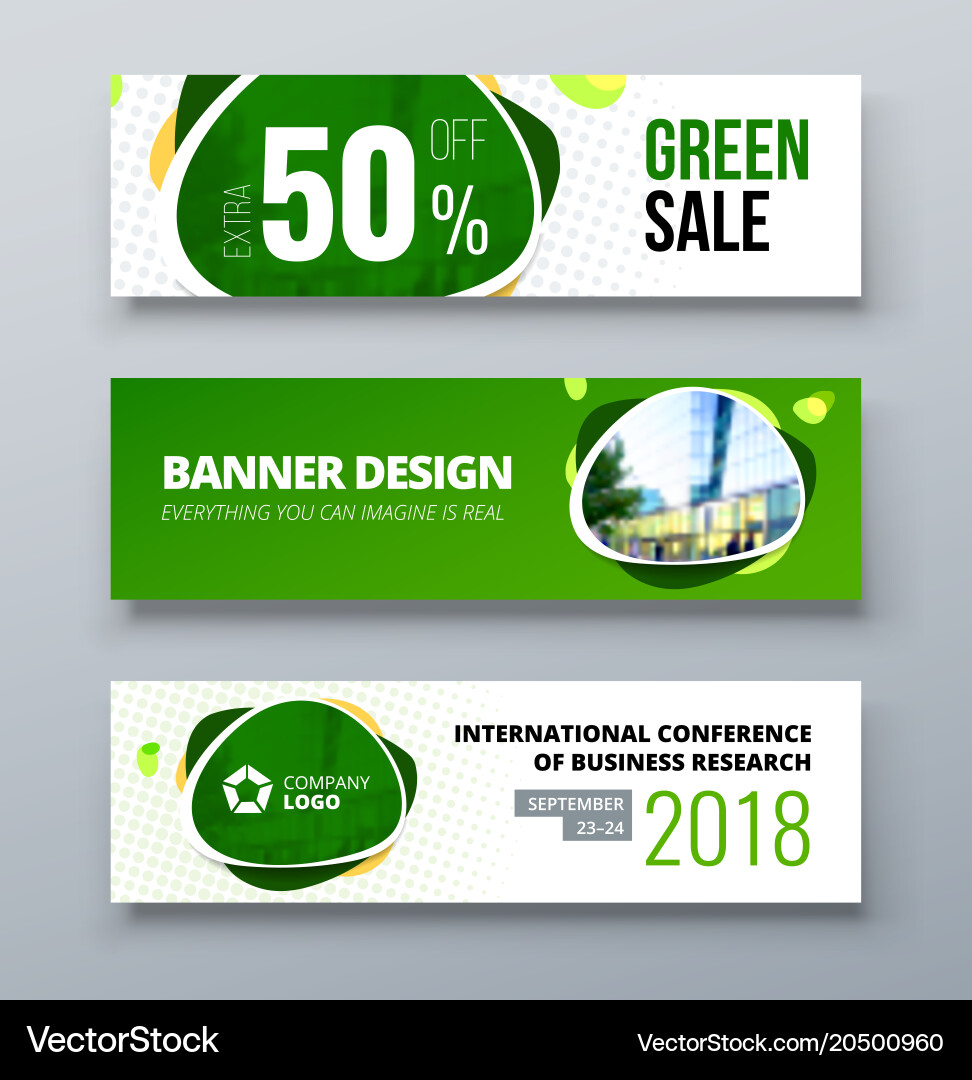Banner template design presentation concept Vector Image