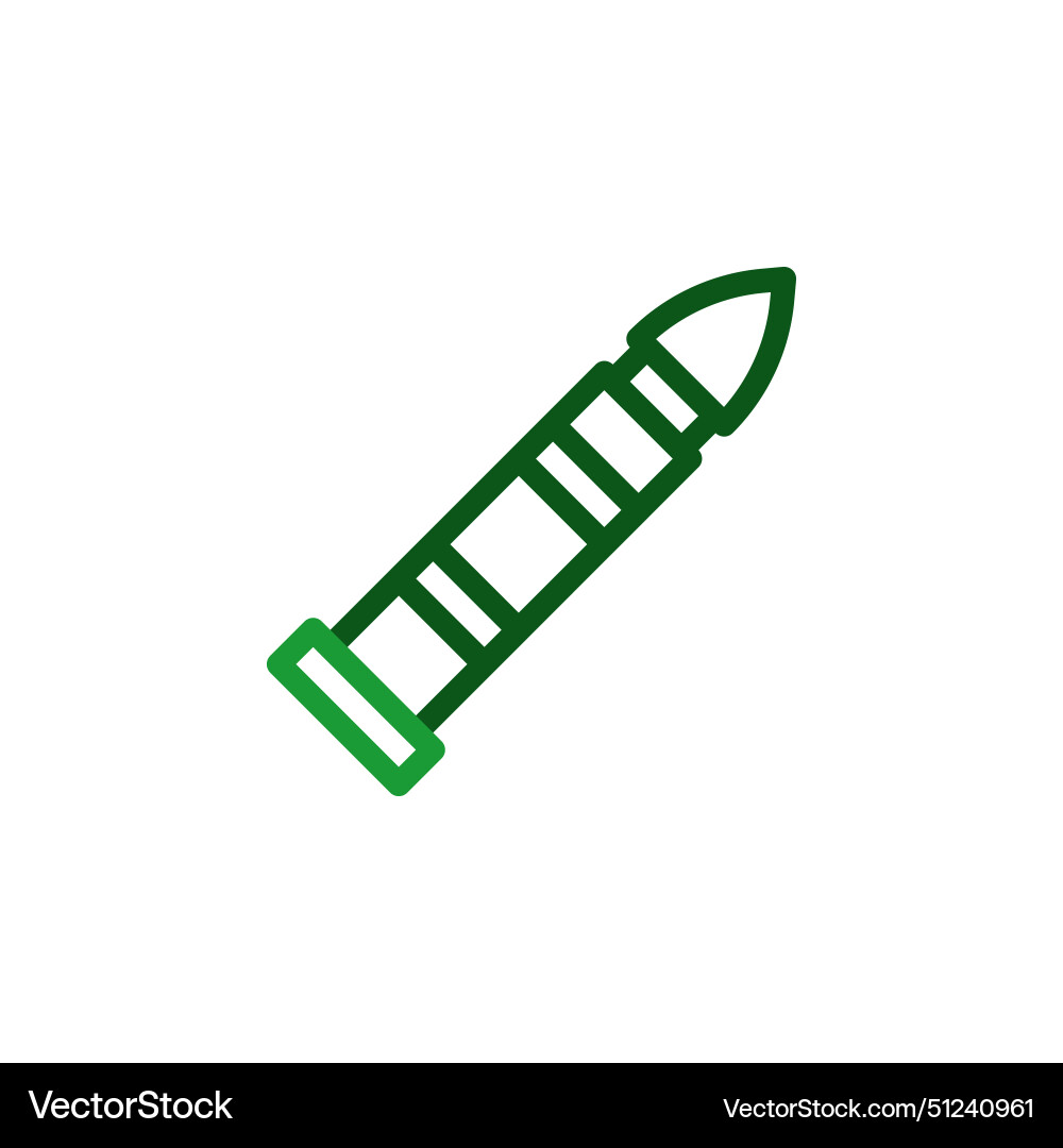 Bullet icon duocolor green military Royalty Free Vector