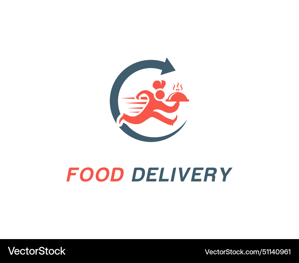 Delivery logo design Royalty Free Vector Image