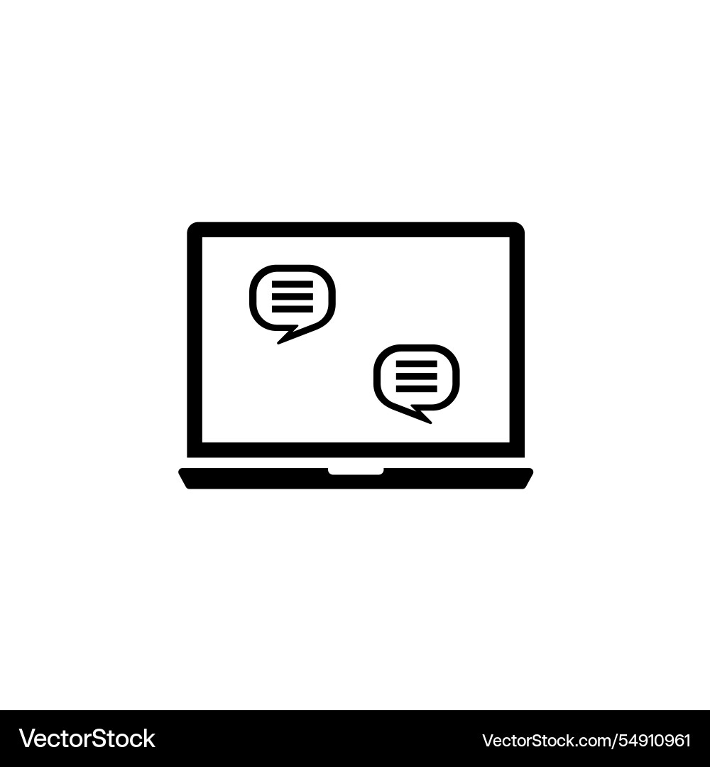 Question and answer chat online chatting solid Vector Image