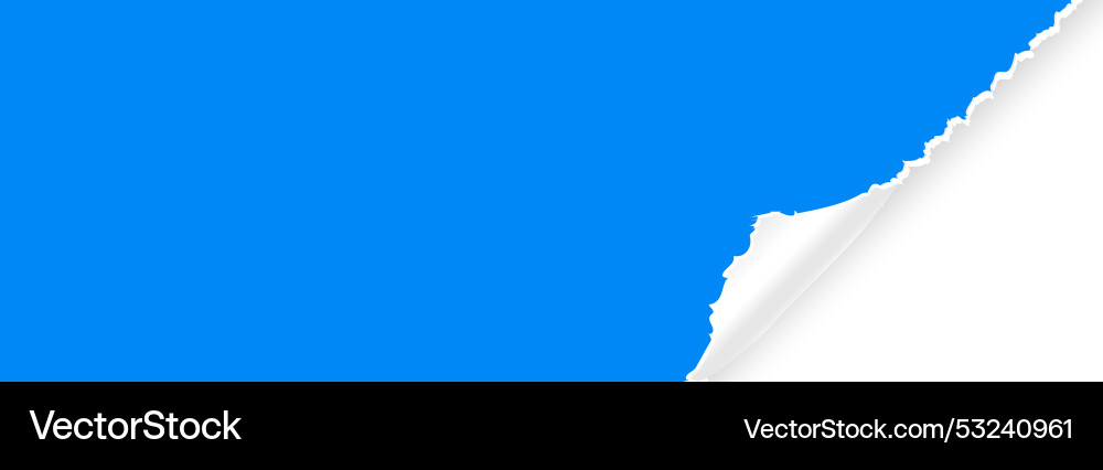 Torn Blue Paper Royalty Free Vector Image - VectorStock