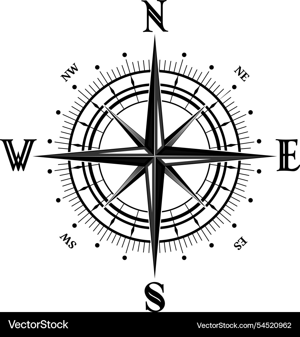 Compass Royalty Free Vector Image - VectorStock