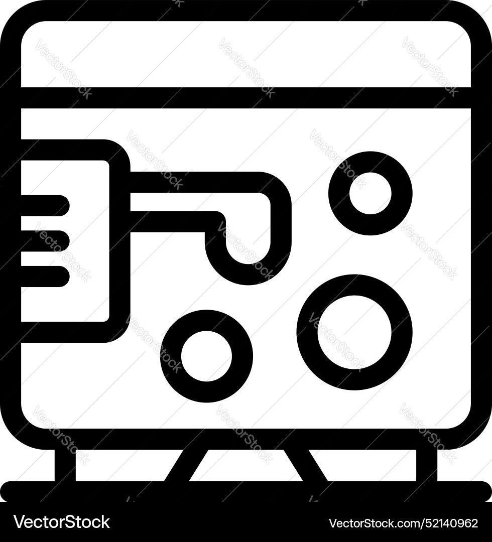 Diesel generator converting mechanical energy Vector Image
