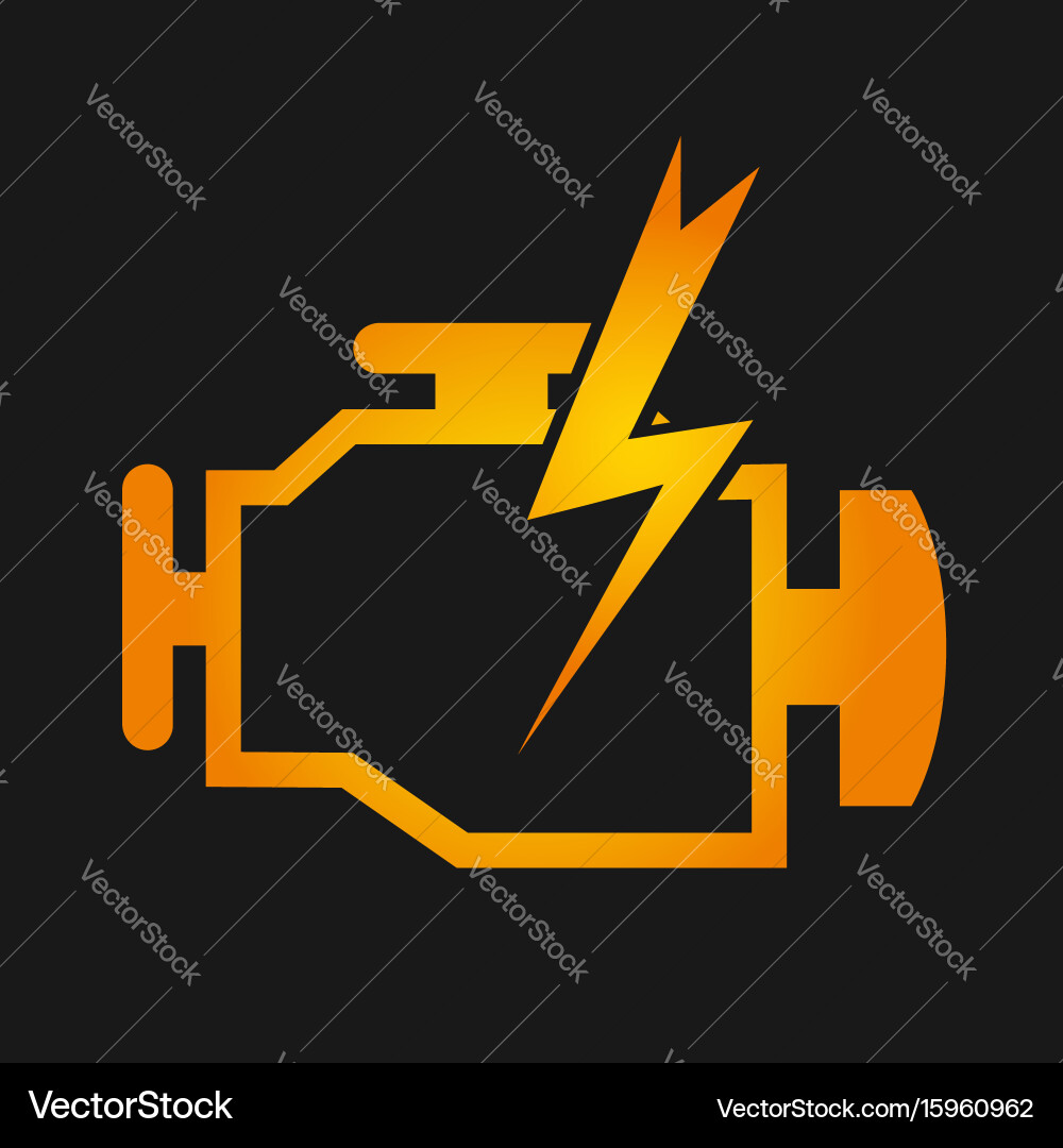 Engine check design Royalty Free Vector Image - VectorStock