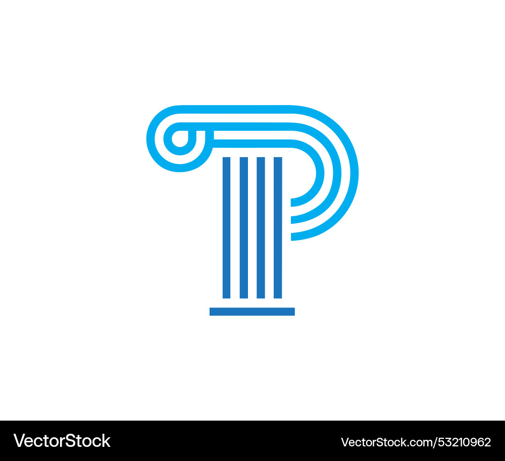 Initial tp letter logo design template Royalty Free Vector