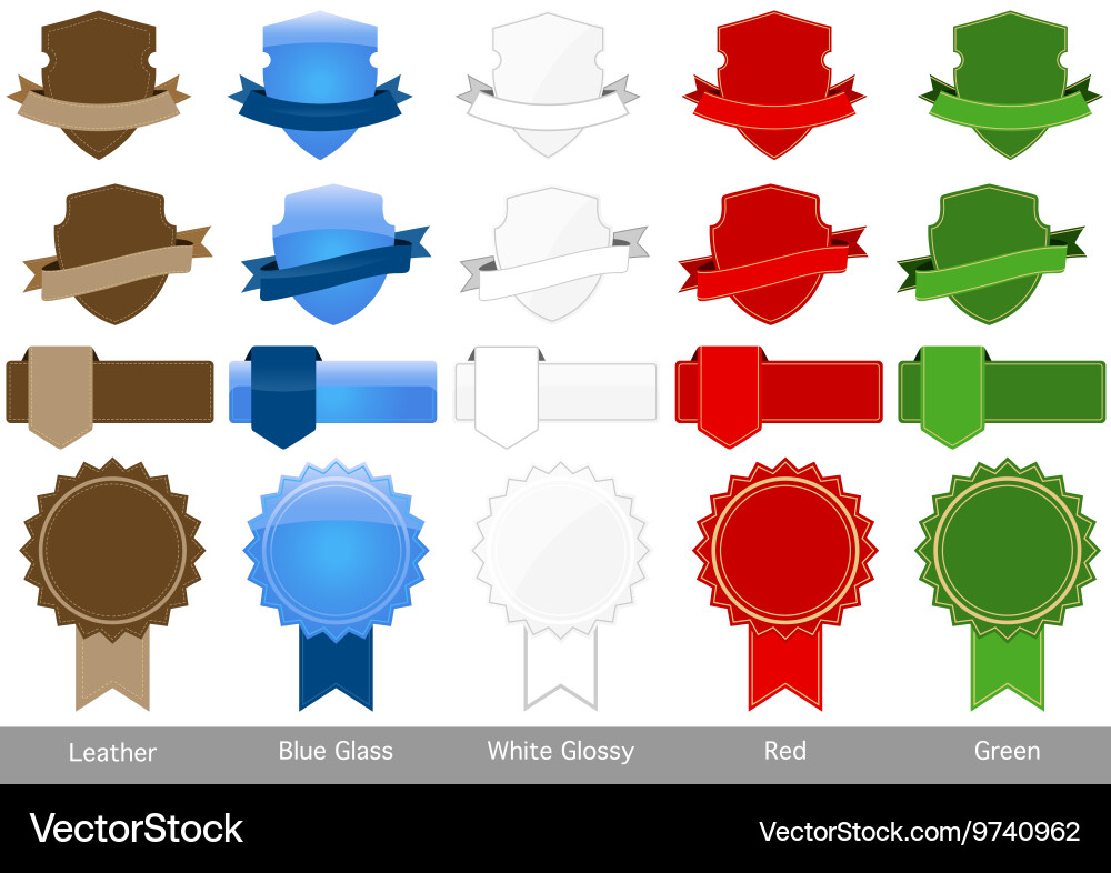 Label tag banner collection Royalty Free Vector Image