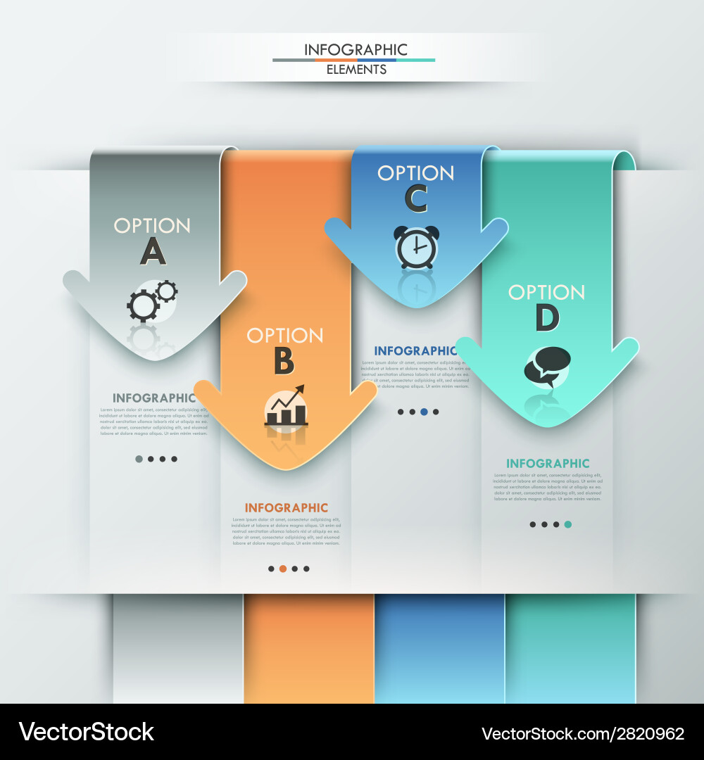 Moderne Infografik Optionen Banner Lizenzfreies Vektorbild