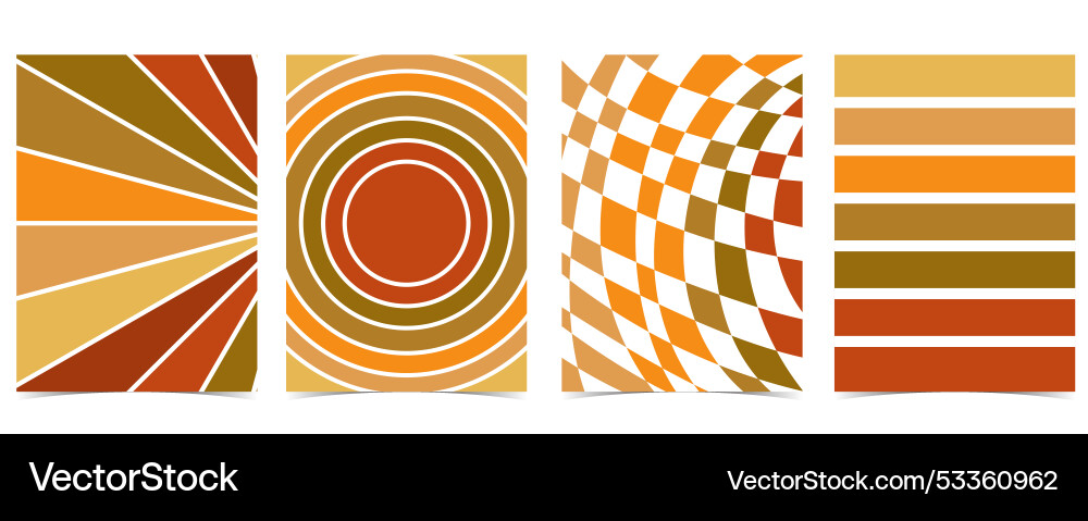 Orange palate colour background design Royalty Free Vector