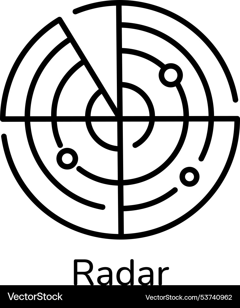 Radar Royalty Free Vector Image - VectorStock