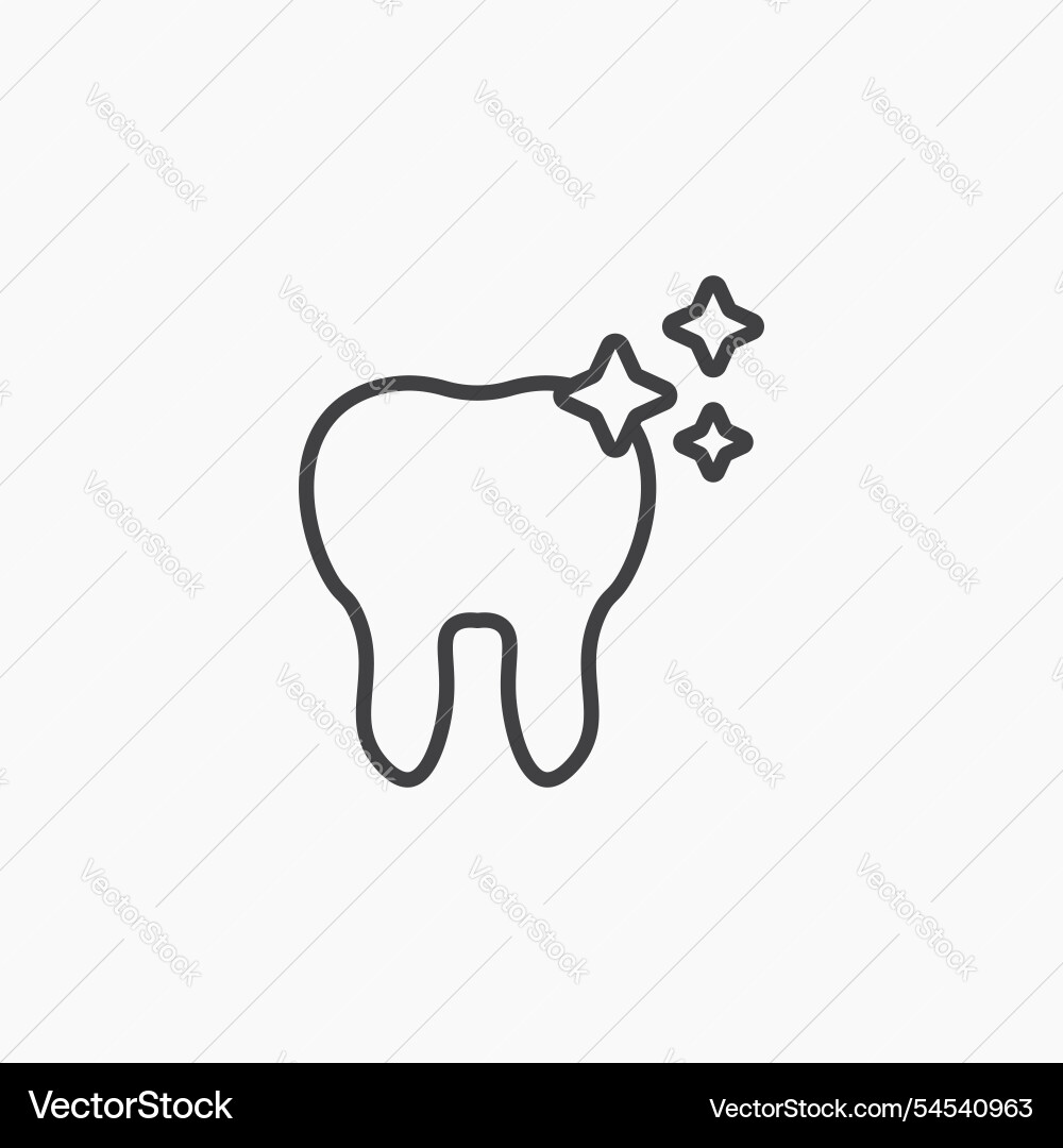 Clean tooth icon Royalty Free Vector Image - VectorStock