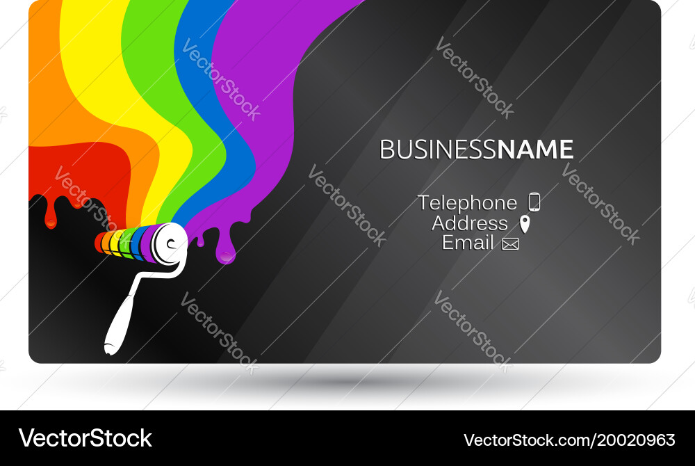 Coloring business card concept Royalty Free Vector Image