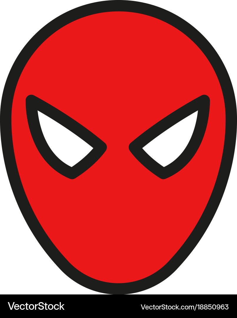 Comic superhero mask Royalty Free Vector Image