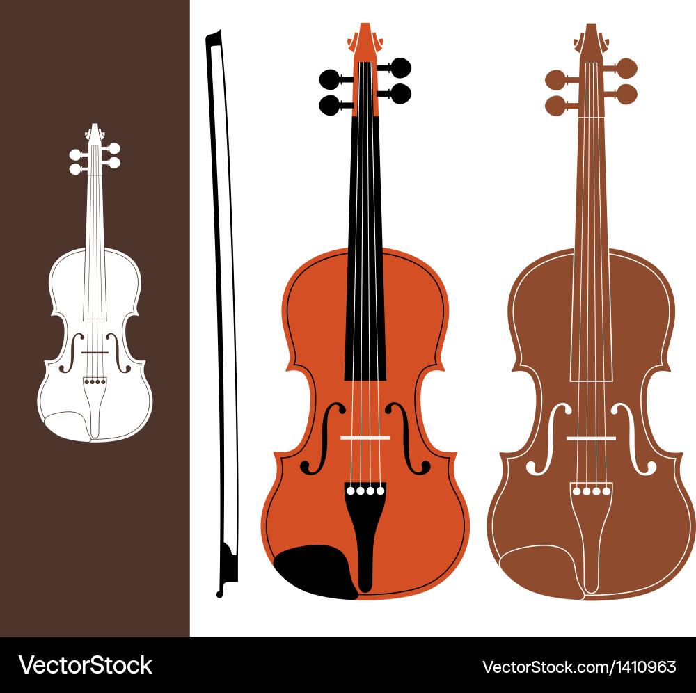 Violin Royalty Free Vector Image - VectorStock