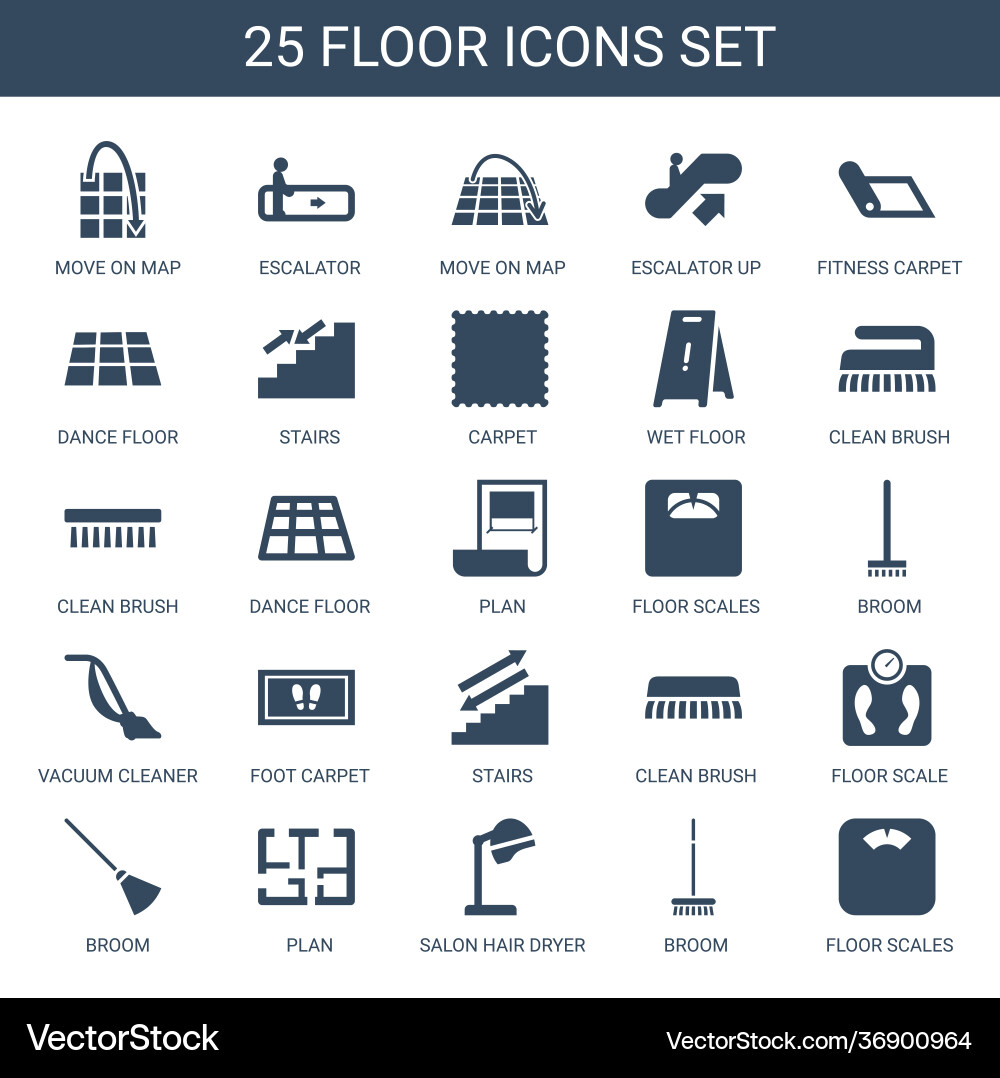 Boden Icons Lizenzfreies Vektorbild - VectorStock