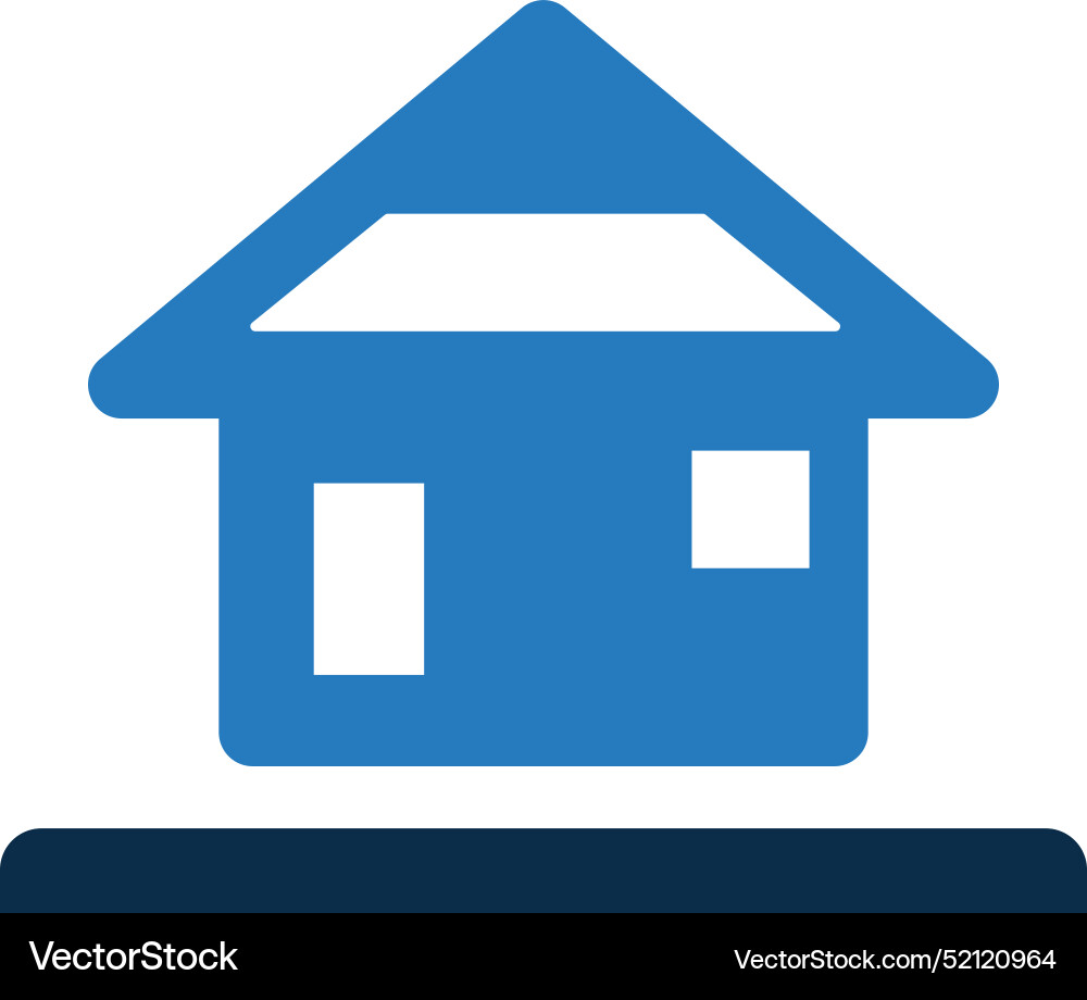 Cottage home house icon Royalty Free Vector Image