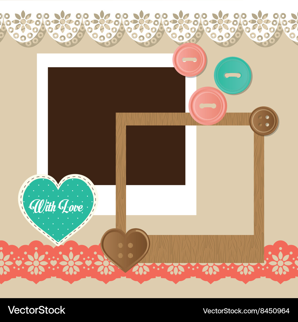 Design of scrapbook icons Royalty Free Vector Image