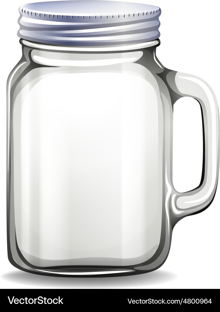 Glass jar Royalty Free Vector Image - VectorStock